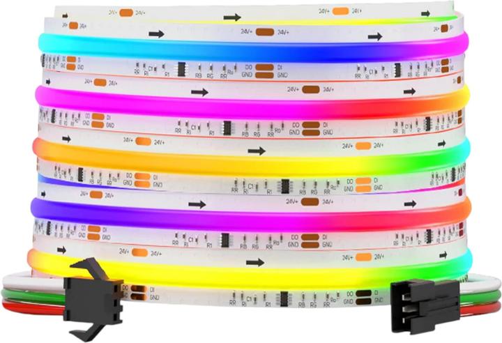 Purecrea 5m WS2811 FCOB 720 LED/m 12 V RGB LED NeoPixel Strip Rolle ...
