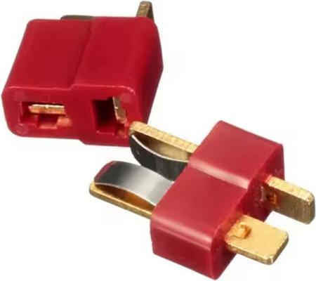Coscorp Industries Stecker / Buchse T-Plug Deans 1 Paar, rot
