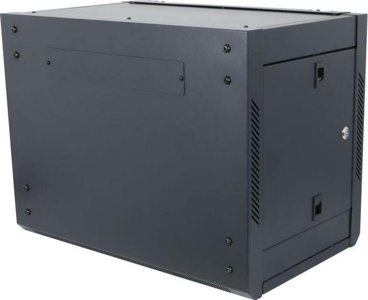 Allnet 19"Wandgehäuse, 6HE, 1-teilig, T600mm, Schwarz, zerlegt(Flat ...