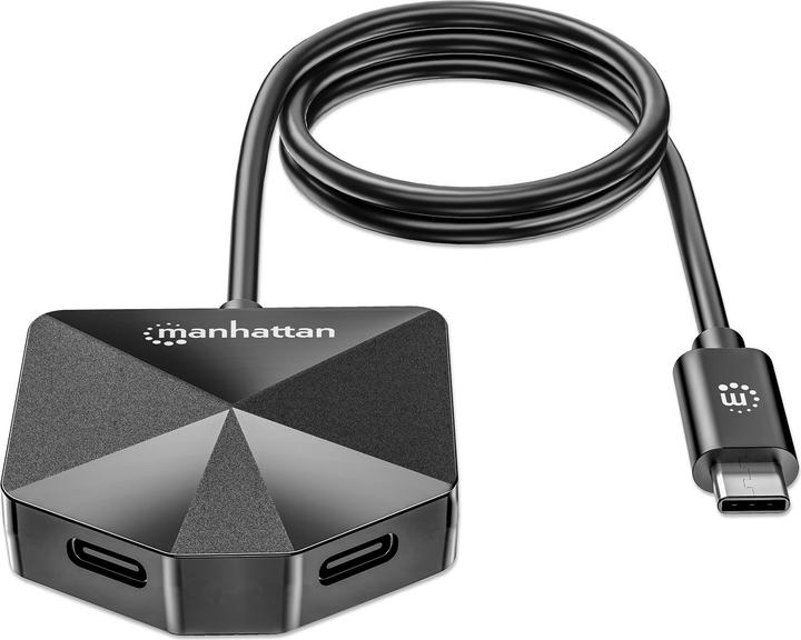 Manhattan 4-Port USB 3.0 Typ-C / Typ-A Kombo-Hub 2x2 (USB-C, 4 Ports ...