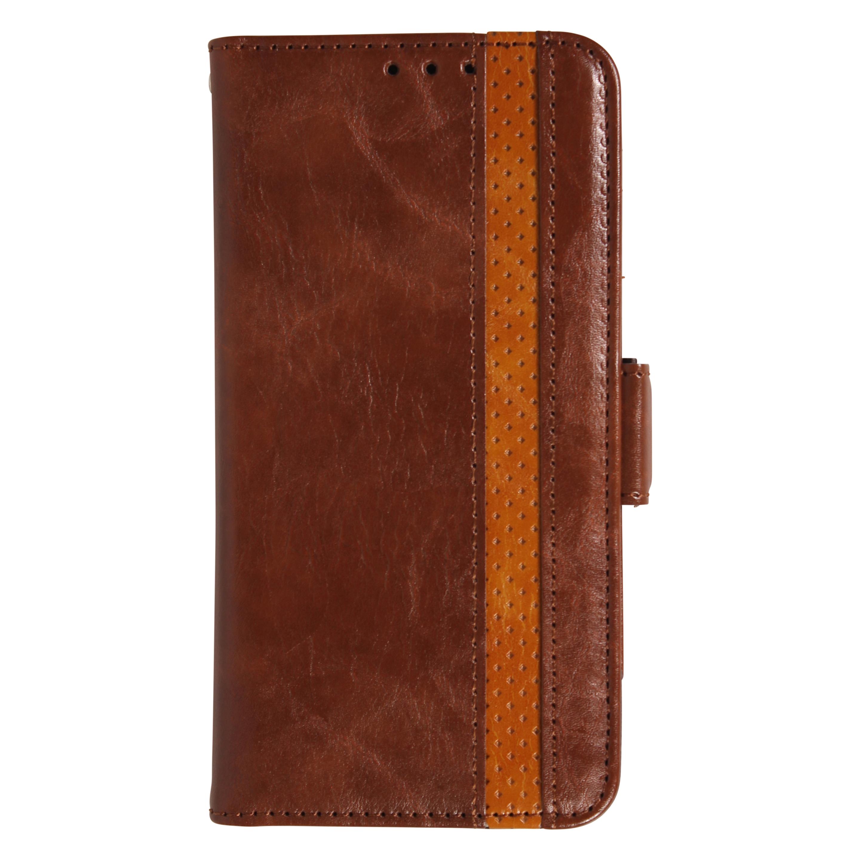 PhoneLook Leder Tasche Flip Wallet mit Akzentstreifen & Kartenhalter ...