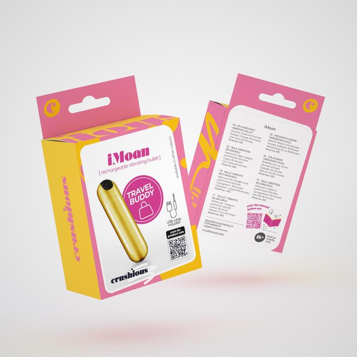 Crushious iMoan - Rechargeable Vibrating Bullet - Golden - Galaxus