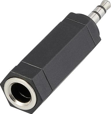 SpeaKa Professional SP-13808968 Audio Adapter, 3.5mm plug to 6.35 mm ...