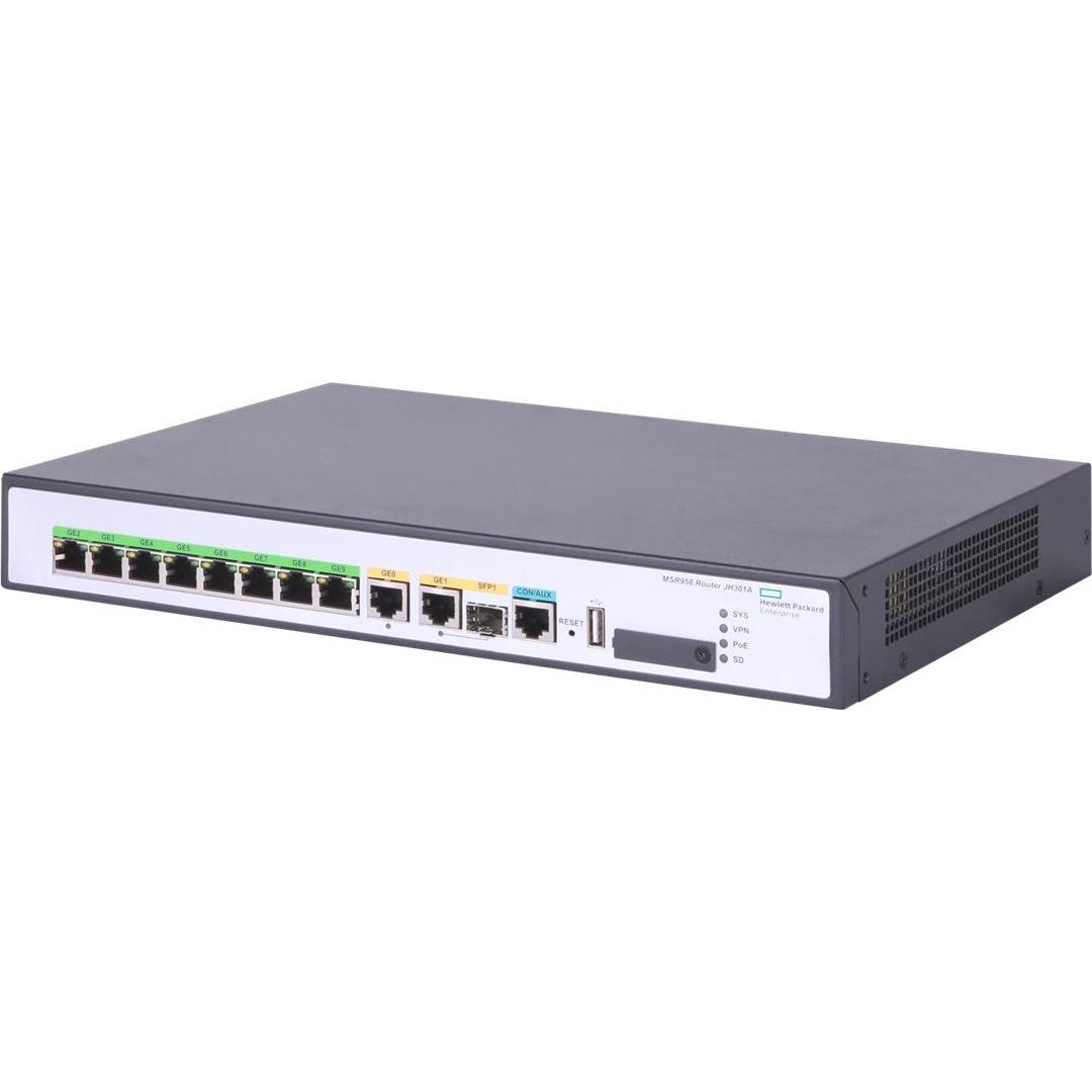 Aruba Router FlexNetwork MSR958 1GbE and Combo 2GbE WAN 8GbE LAN PoE ...