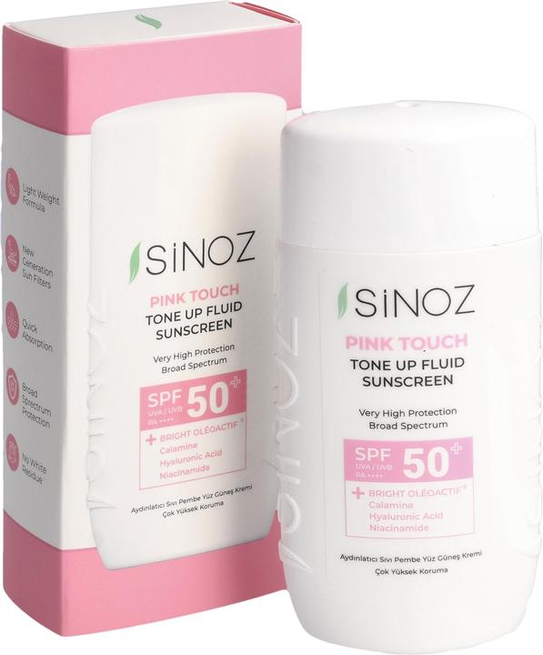 Sinoz Flüssigsonnencreme SPF50+ Pink Touch (Sonnencreme, Sonnencreme ...