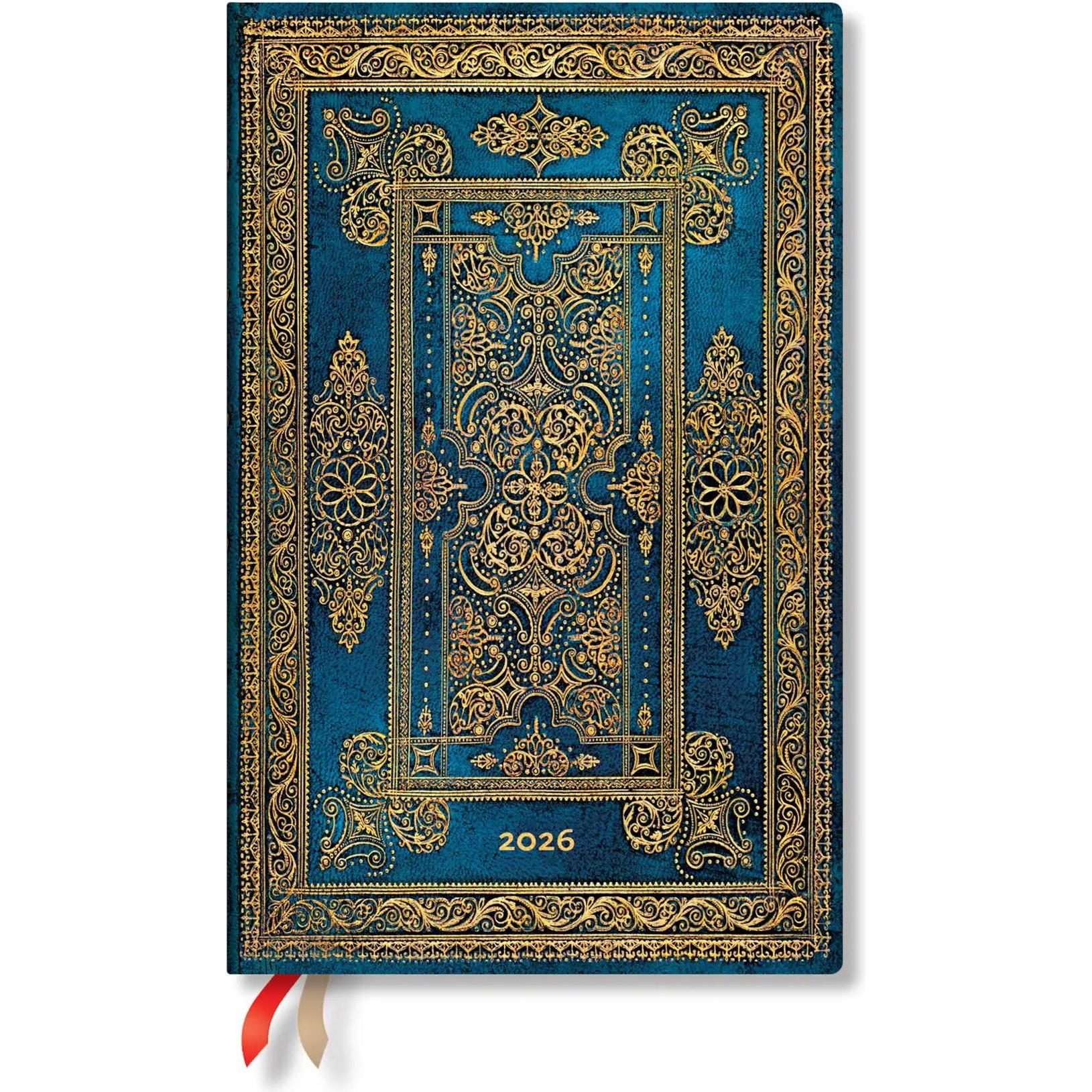 Paperblanks PAPERBLAN Agenda Blue Luxe 2026 DF0930-7 1W/2S HOR Maxi HC ...