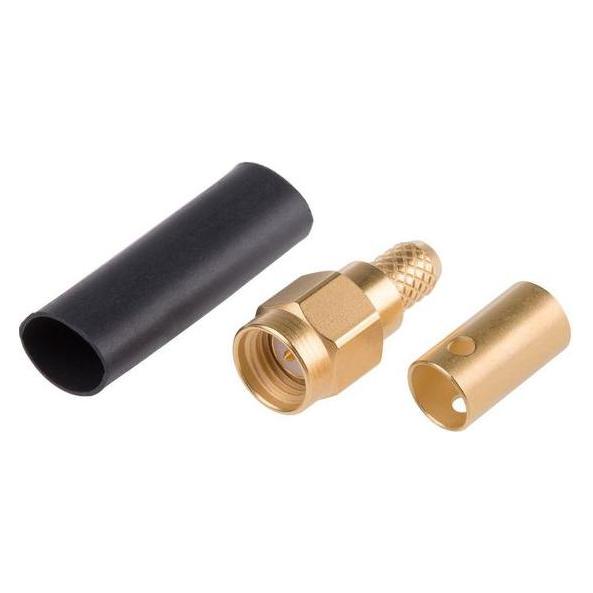 Radial Radiall Straight 50Ohm Cable Mount SMA Connector, Crimp ...