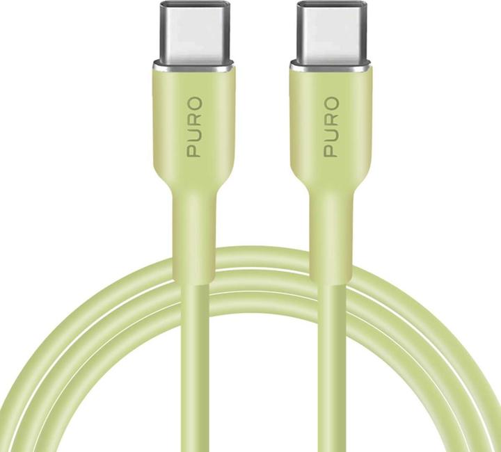Puro ICON Soft Cable - Cable USB-C do USB-C 1.5 m (Matcha Green) - Galaxus