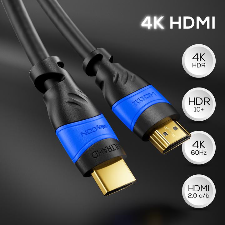 deleyCON HDMI Cable - HQ Black Polybag - kaufen bei Digitec
