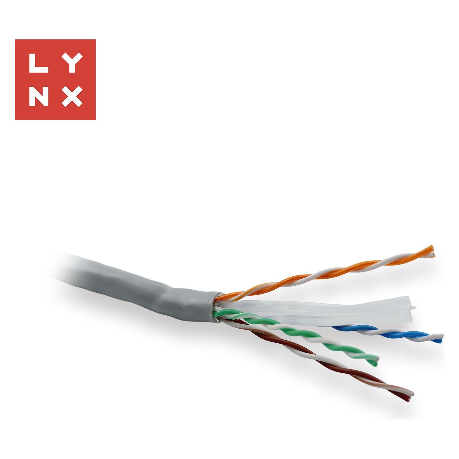 Lynx Cs LYNX câble UTP, Cat6, PVC (Eca), celoměděný, vnitřní, šedý ...