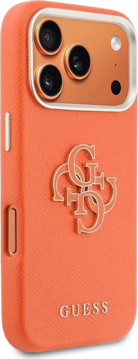 Guess - Hardcase Resin Logo (GUHCP17L5PS4RGGO) - iPhone 17 Pro - Orange ...