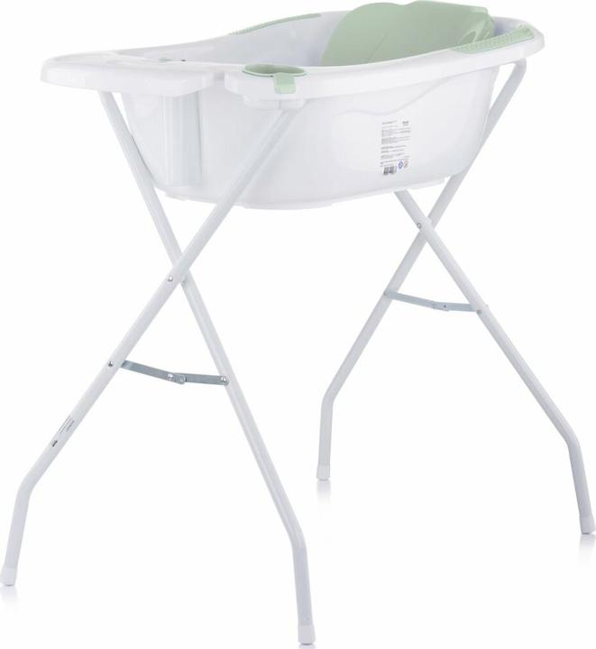 Chipolino Badewanne mit Matte und Ständer Vela 87cm Mint