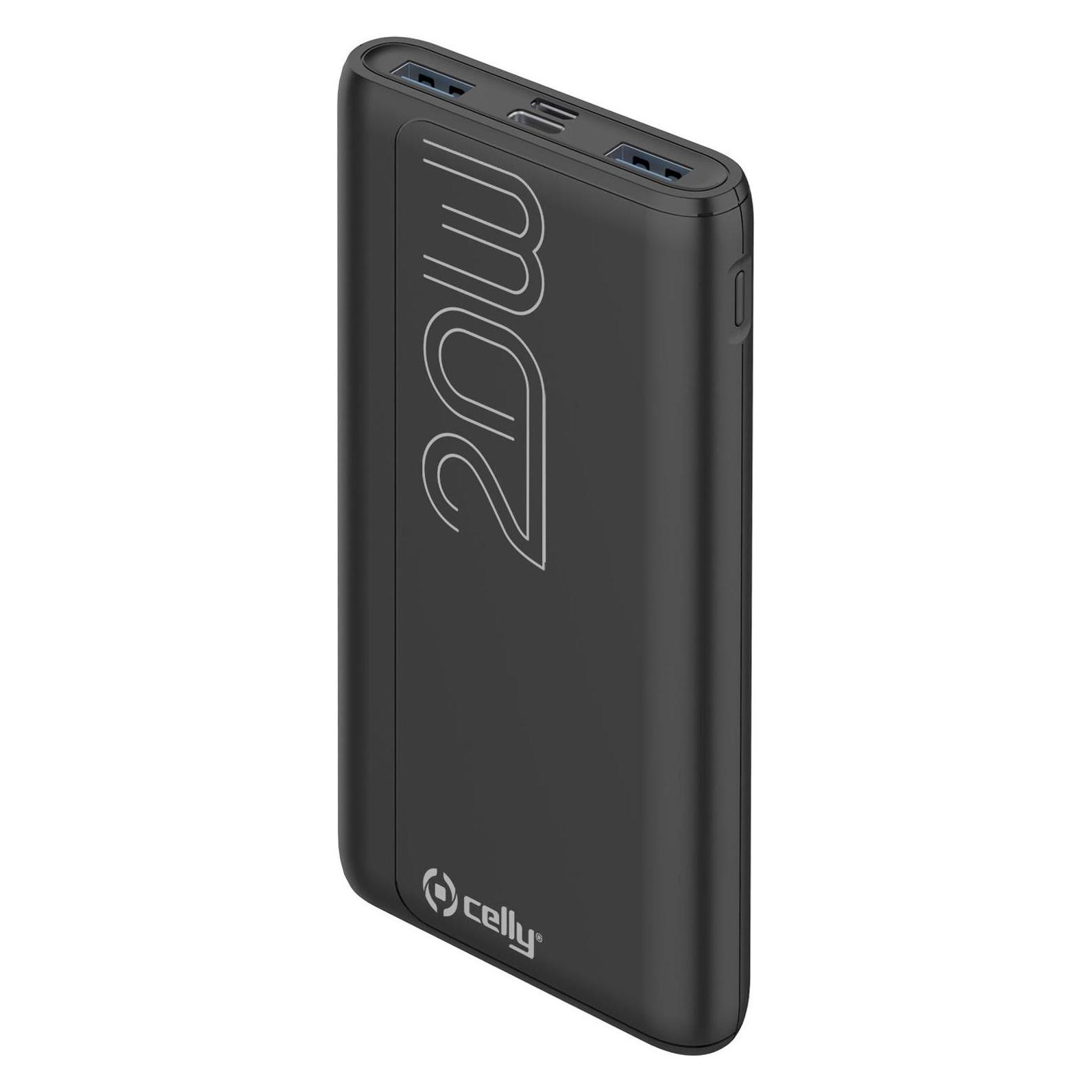 Celly POWER BANK 10A PROPOWER 22W BLACK PBPD10000EV0BK - Galaxus