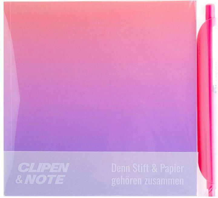 Bookchair CLIPEN & Note Set (Violet Shine / Salmon Pink) Gelschreiber ...