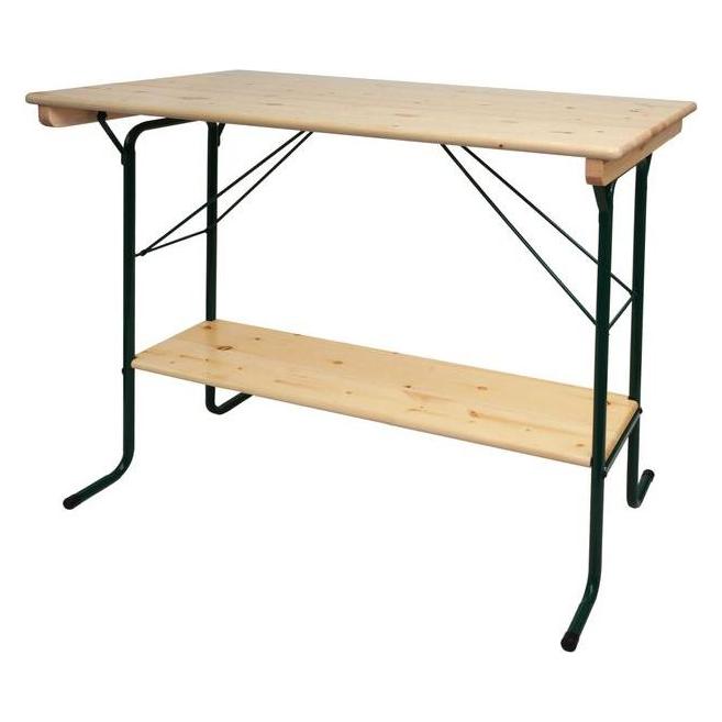 Mendler Stehtisch HWC-L67, Biergartentisch, klappbar Metall Kiefer ...