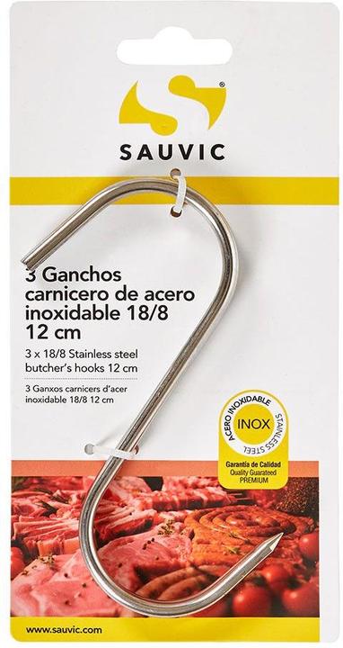 Zubehör für Sauvic 18/8 stainless steel butcher hooks, 12 cm length ...