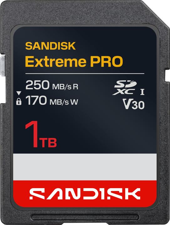 SANDISK Extreme PRO UHS-I (1000 GB, SDXC, U3, UHS-I)