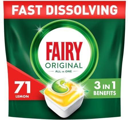 Fairy Tabs All-in-One Original, 71 Stk. Spülmaschinentabs (Tabs, 71 ...