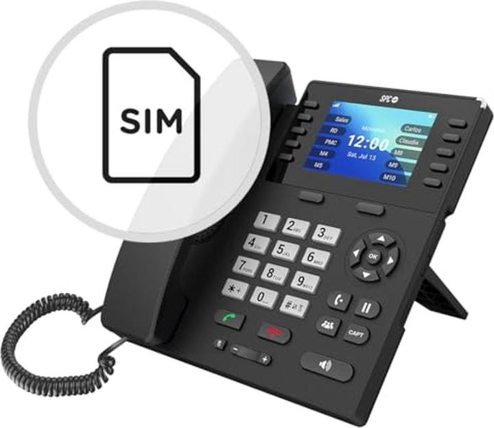 SPC Drahtloses Festnetztelefon mit SIM, 4G, VoLTE, VoWiFi, Android ...