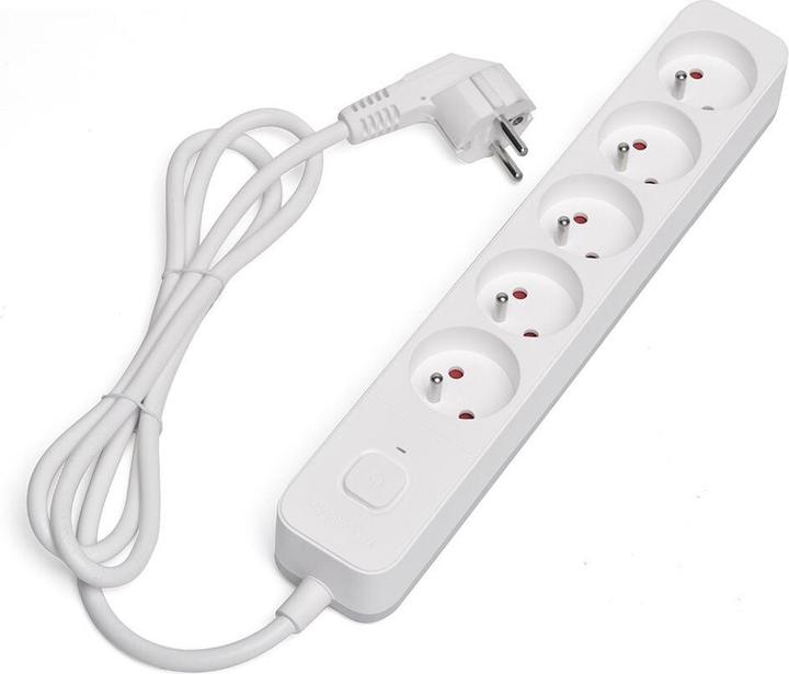 Savio supply line 5 sockets 5 m white (SAVLZ-10) - buy at Galaxus