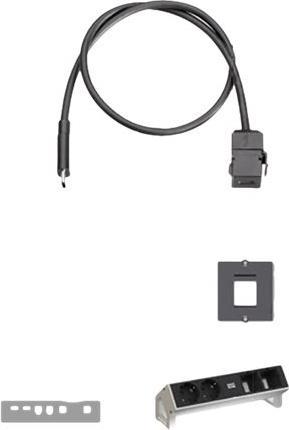 Bachmann Keystone Type C 3.1 with cable whip side 1 USB C socket side 2 ...