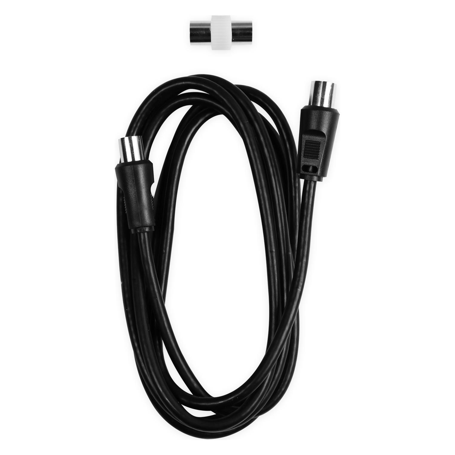 Ekon Male antenna / female cable + adapter 75dB (75 dB, Antennenkabel)