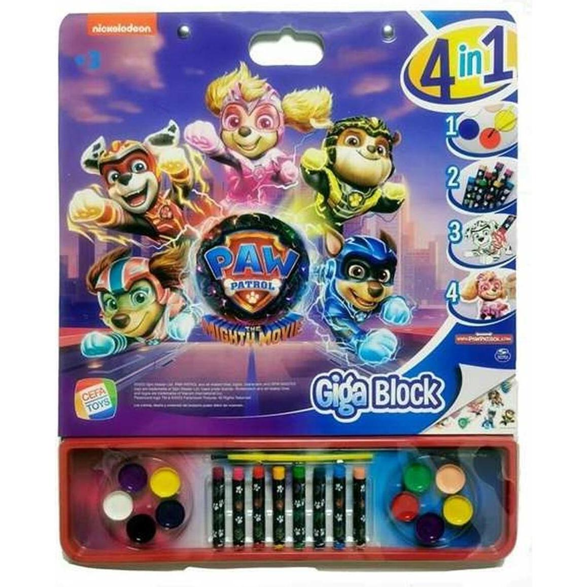 Paw Patrol Zeichnungen zum Ausmalen The Giga Block Stickeralbum 4 in 1 - Galaxus