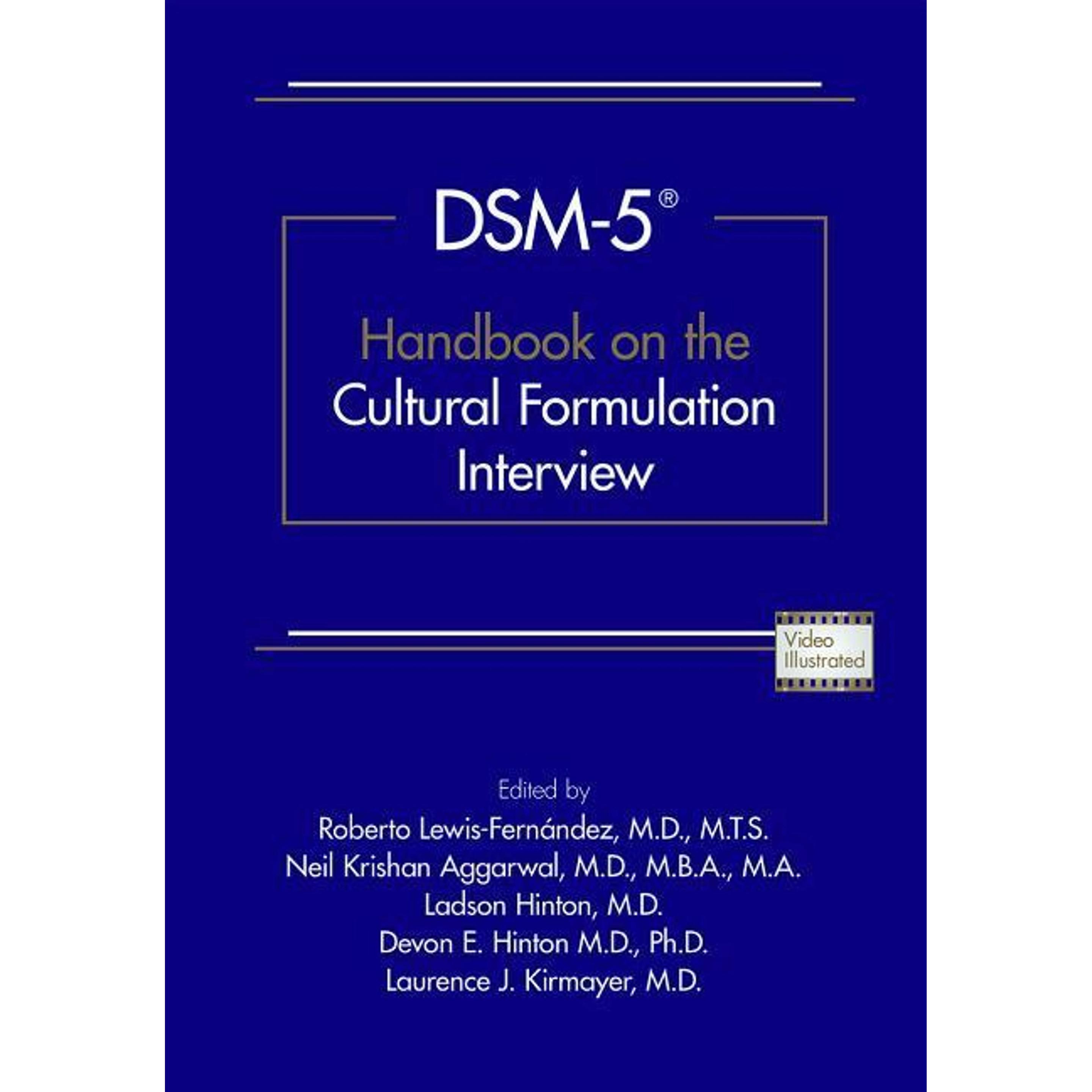 American Psychiatric DSM-5 (R) Handbook on the Cultural Formulation ...