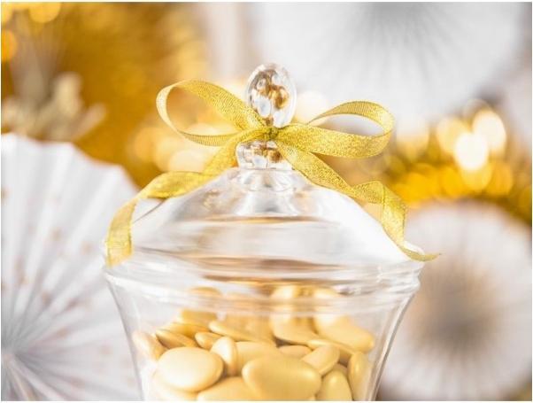 Partydeco Plastic ribbon, gold, 5mm/225m (1 pkt / 1 pc.) - Digitec