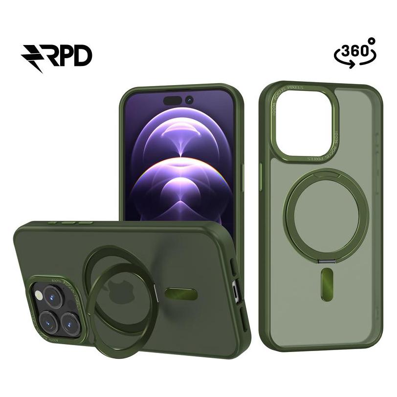 RPD Apple iPhone 17 - 360 Grad Magsafe Stand Etui, dunkelgrün