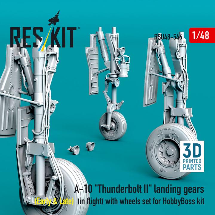 ResKit A-10 Thunderbolt II landing gears (Early & Late) (in flight ...