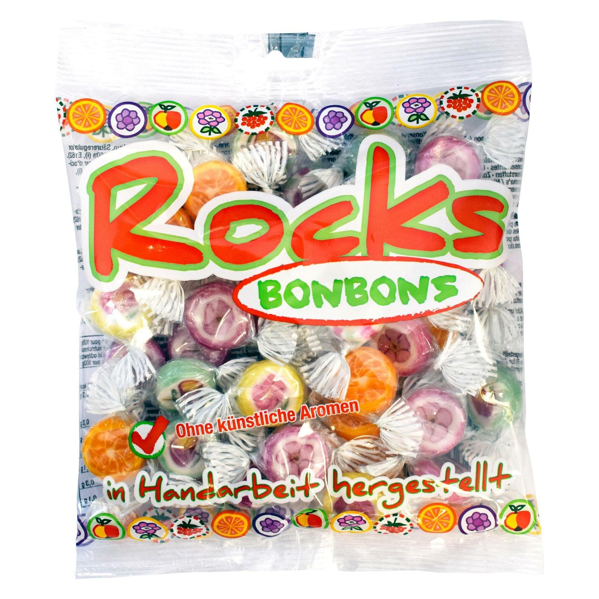 Pico Food Rocks Bonbons, Hartkaramellen Frucht Mischung, 150g