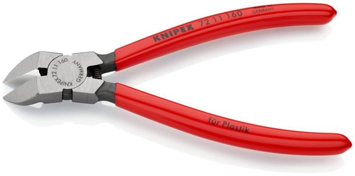 Knipex Plastic side cutters DIN ISO 5743 L.160mm 45deg. threaded w ...