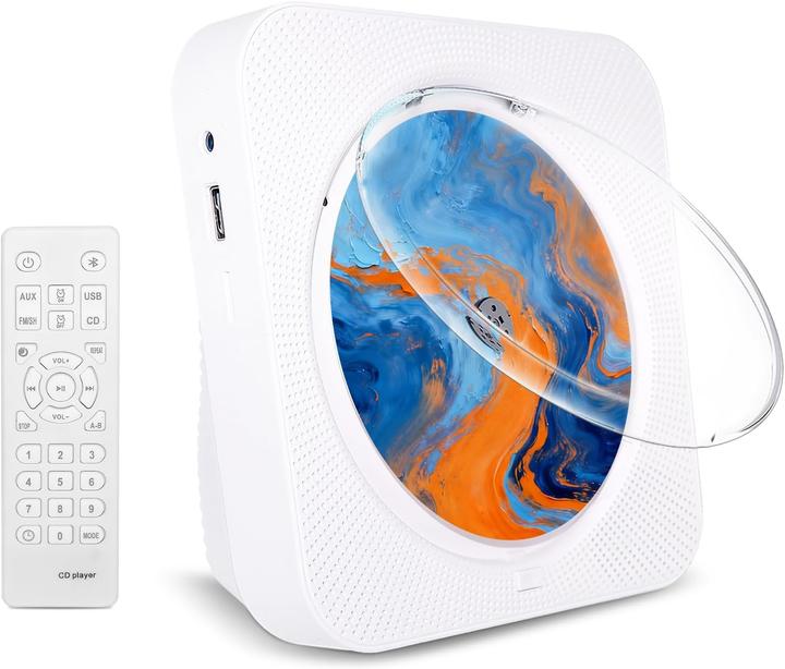 Liphier Tragbarer Bluetooth-CD-Player mit HiFi-Lautsprechern - Galaxus