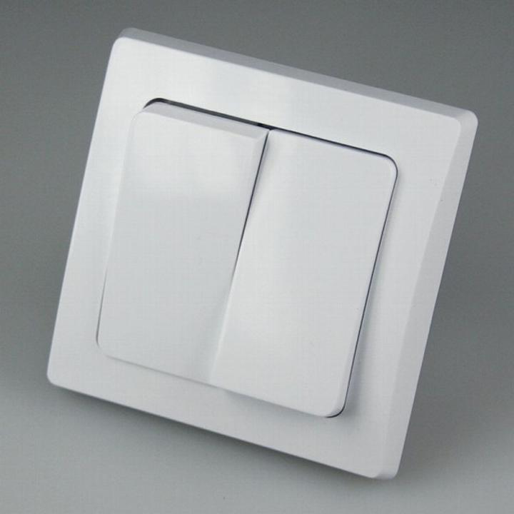 König Design 2 fach Lichtschalter Serien Schalter 250V/ 10A, inkl ...