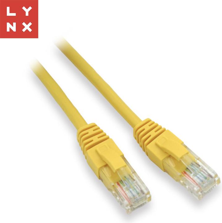 Lynx Cs LYNX UTP patch kabel Cat5e, PVC, CCA, 0,1m, žlutý (balení ...