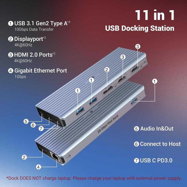 Bigbig won 11-in-1 Multiport-Dock USB-C-Hub - kaufen bei Galaxus