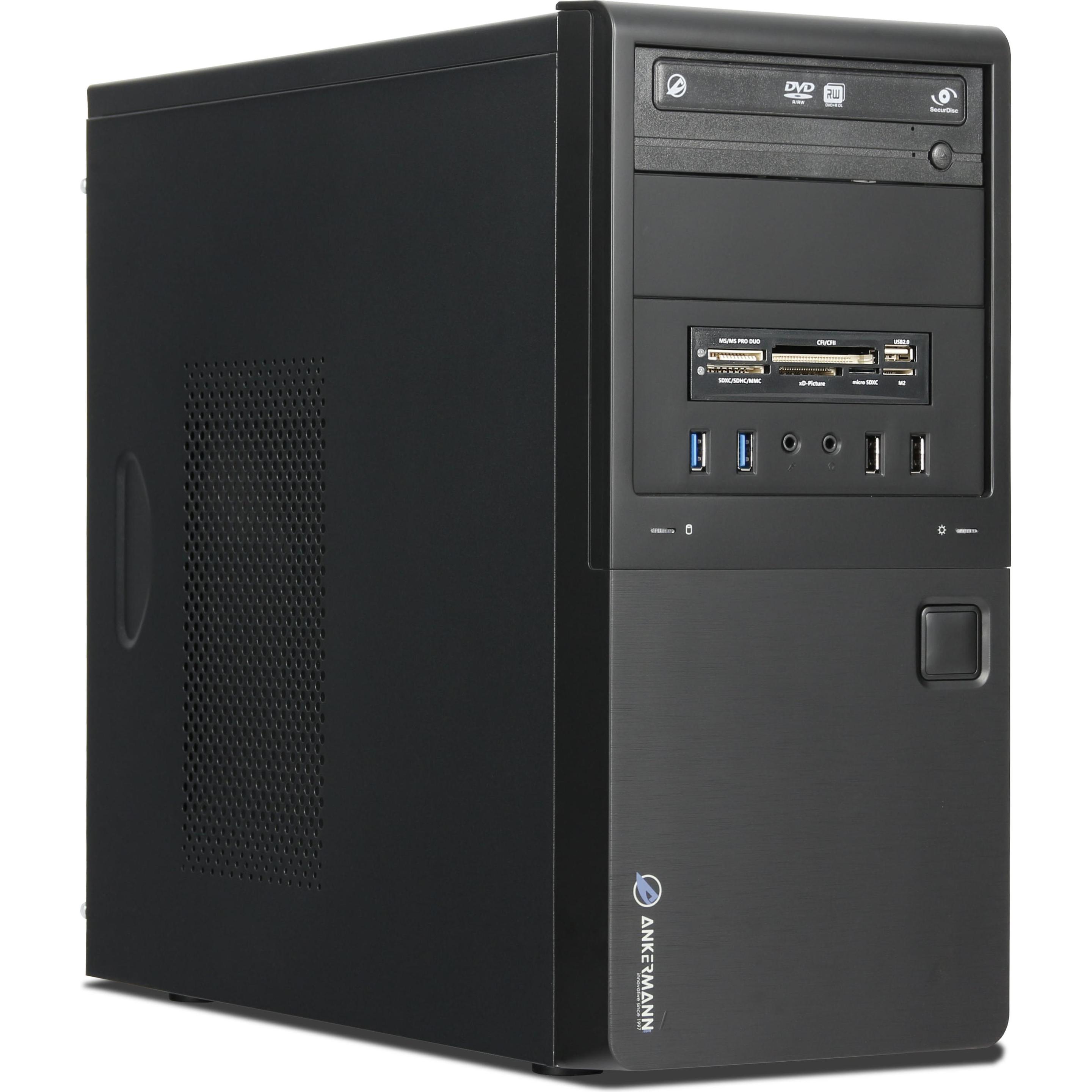 Ankermann Business V2 Work Desktop PC, AMD Ryzen 5 5600G, 16GB RAM, 1TB ...