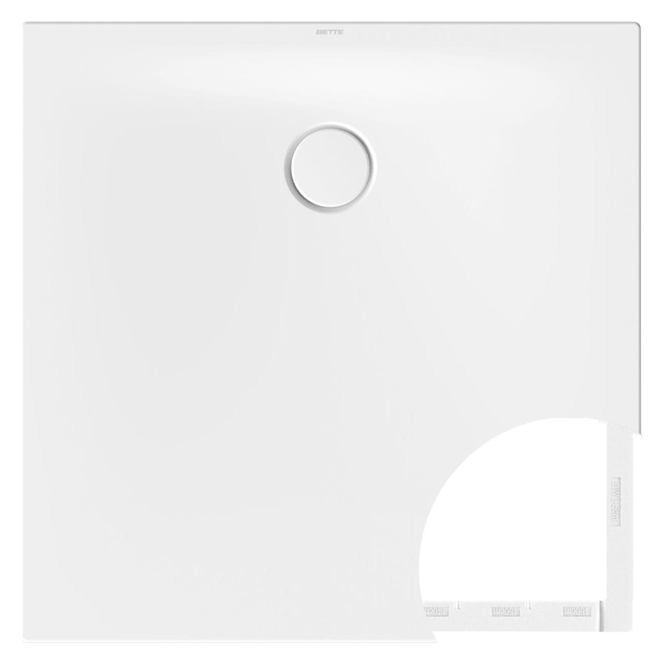 Bette Floor Side receveurs de douche avec support de receveur Minimum ...