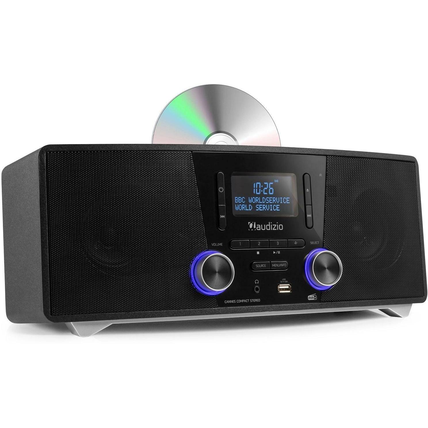 DAB radio met Bluetooth - Audizio Cannes - Stereo FM & radio met cd speler en mp3 speler - Galaxus