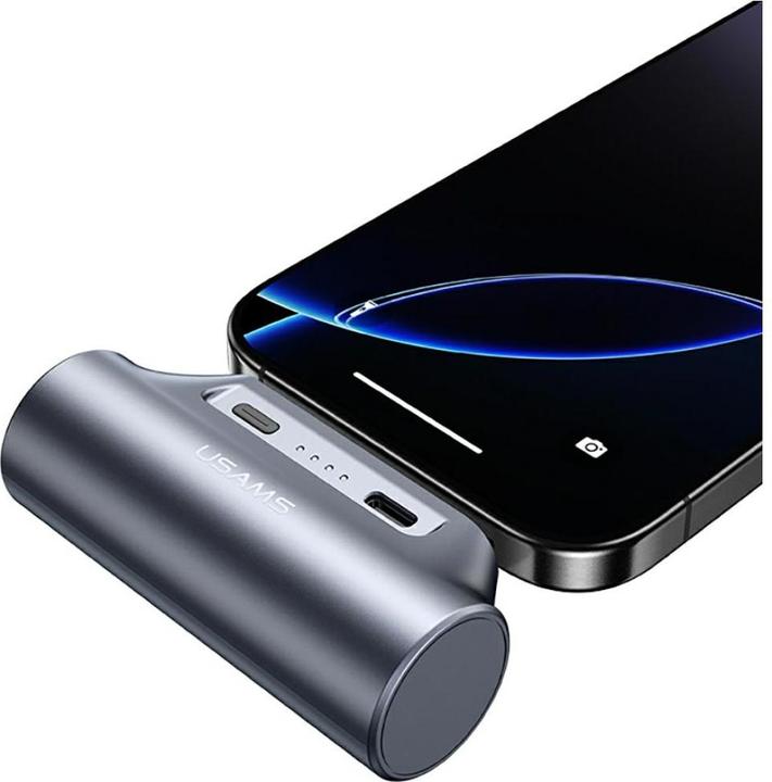 Usams PB79 Mini Tail Plug Portable Power Bank 3000mAh USB-C silver ...