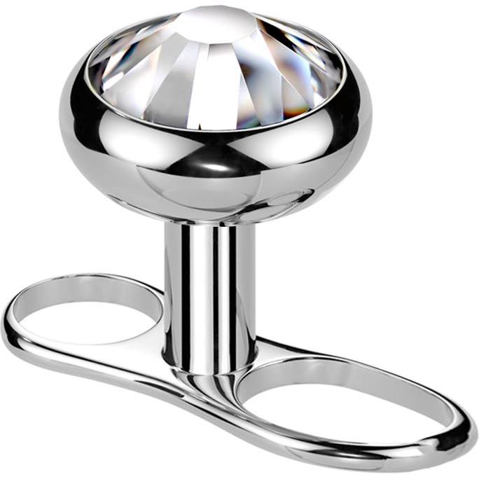 Star Piercing Steriler Dermal Anchor Innengewinde silber zwei Loch lang ...