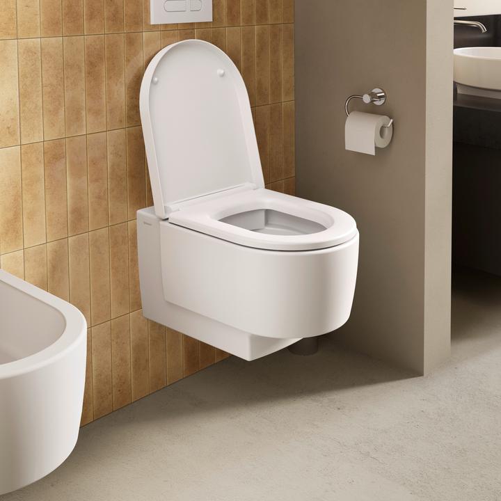 Duravit Siège de WC Balcoon, en forme de D, amovible, avec dispositif d ...