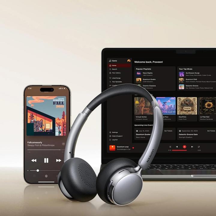 Ugreen Słuchawki Słuchawki nauszne Studio Plus HP207, Bluetooth 6.0 ...