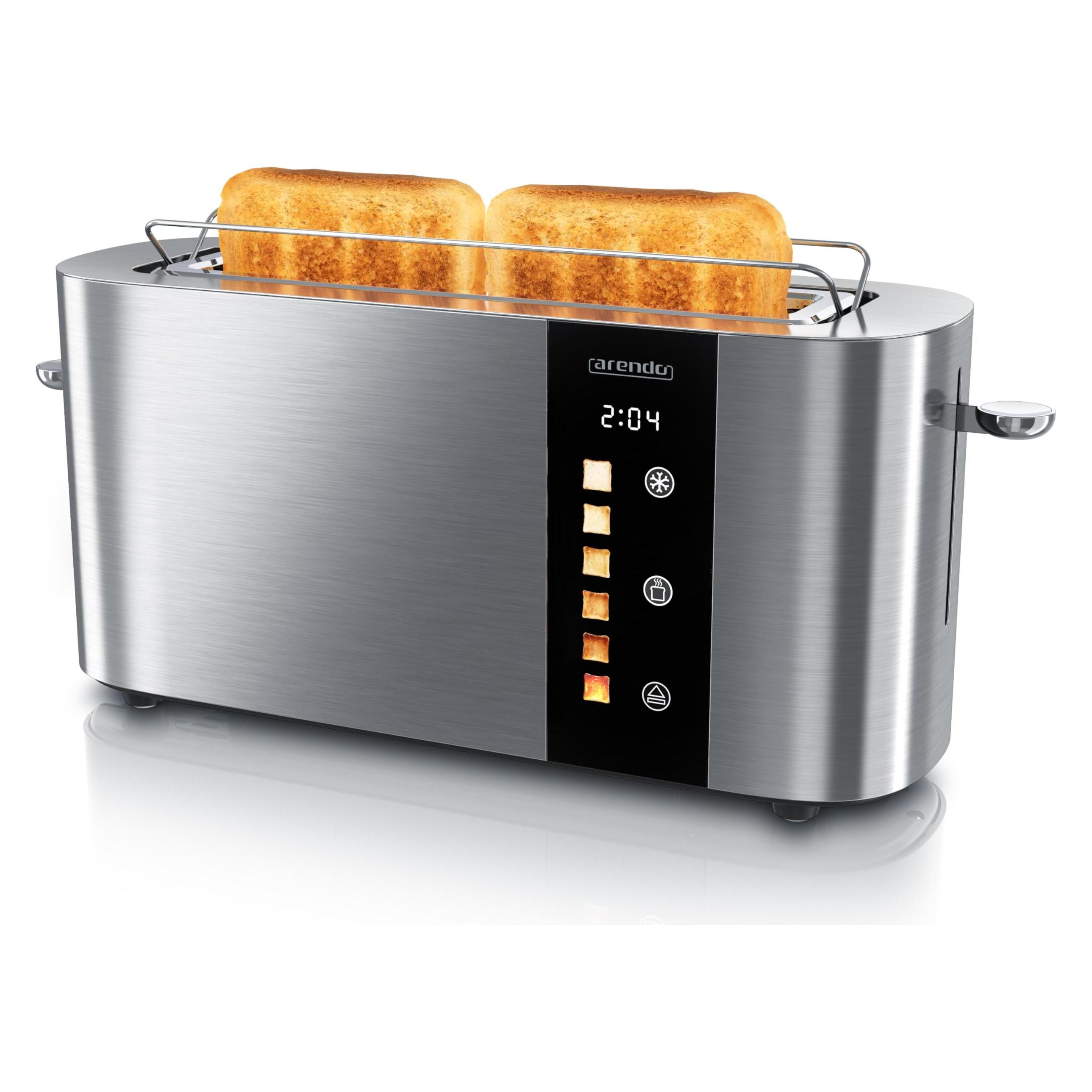 Arendo Edelstahl Langschlitz-Toaster mit Touchscreen - Galaxus