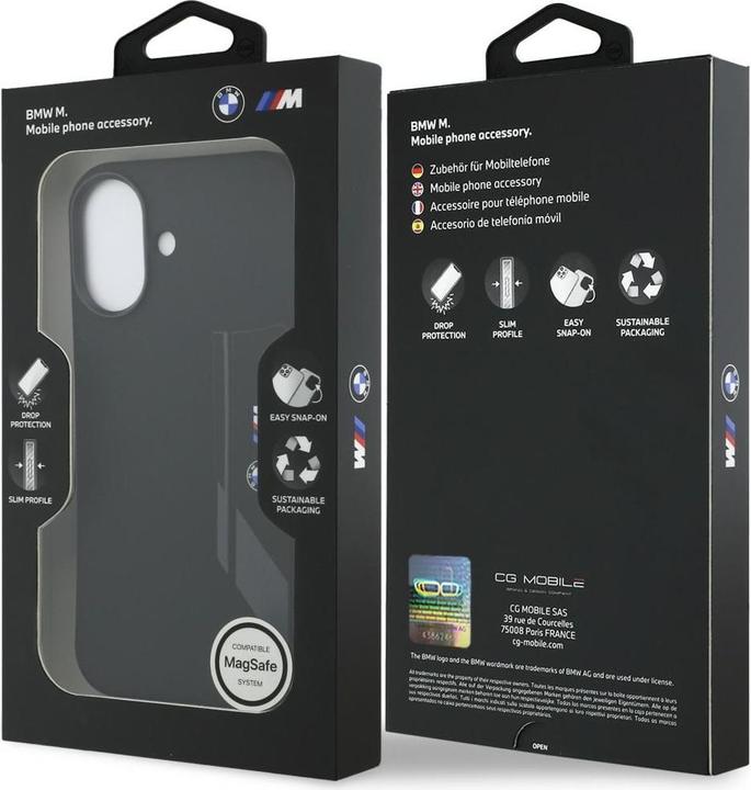BMW M Silicon Vertical Logo MagSafe Case for iPhone 17 Black - Galaxus