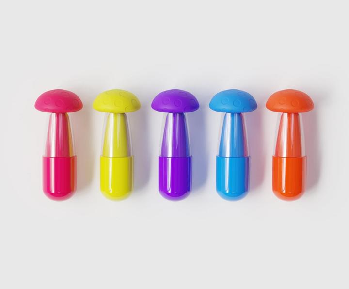 Mustard - Magic Mushroom Highlighters - Rainbow - Compact - Digitec