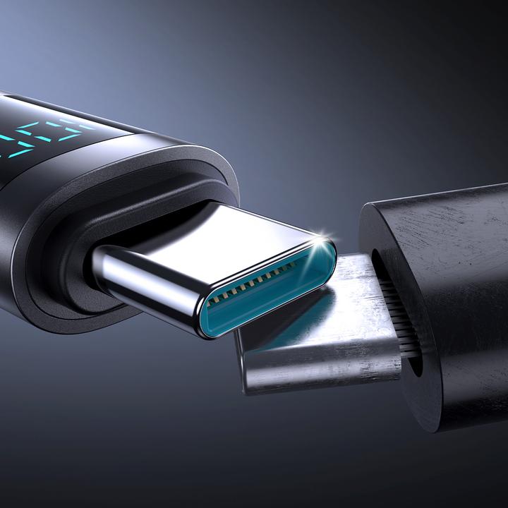 Joyroom USB-C to USB-C fast charging cable with display, 100W, 1.2m ...