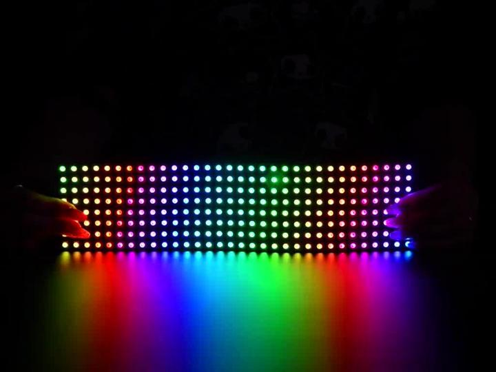 Adafruit DotStar 5050 Matrix 8x32 RGB, 256 LEDs, biegsam/flexibel, 24 ...