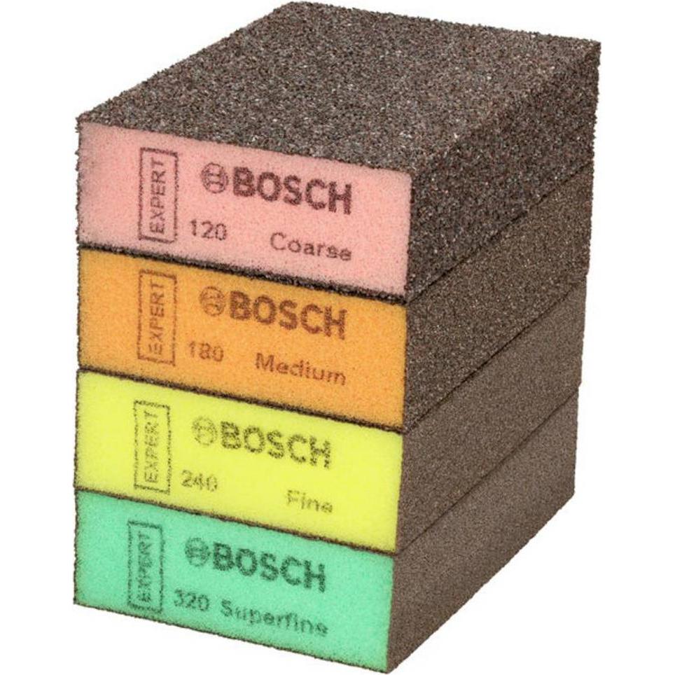 Bosch Bloc abrasif 1 set (Croustillant, Fin, Moyen, Superfin) - Galaxus